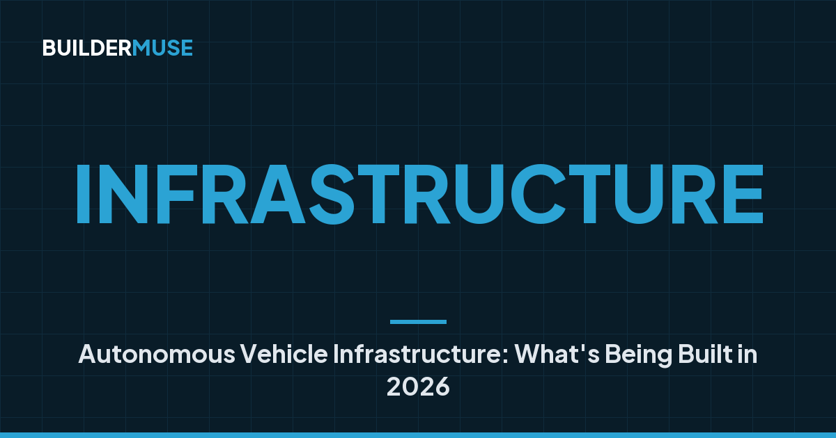 Autonomous Vehicle Infrastructure: What's Being Built in 2026 | Buildermuse