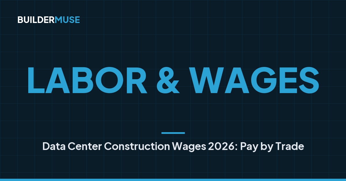 Data Center Construction Wages 2026: Pay by Trade | Buildermuse